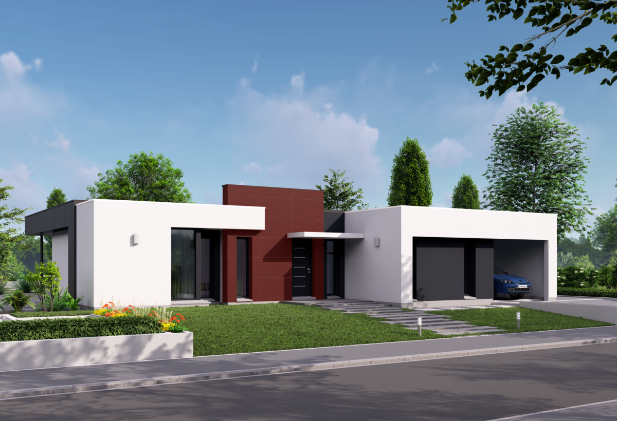 Plan de maison 3 chambres modèle LDLM SERENITE 02
